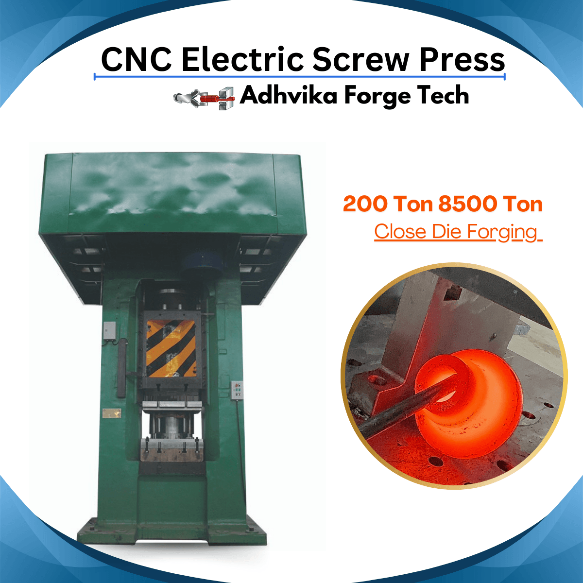 Electric Screw Press Manufacturer India | Adhvika Forge