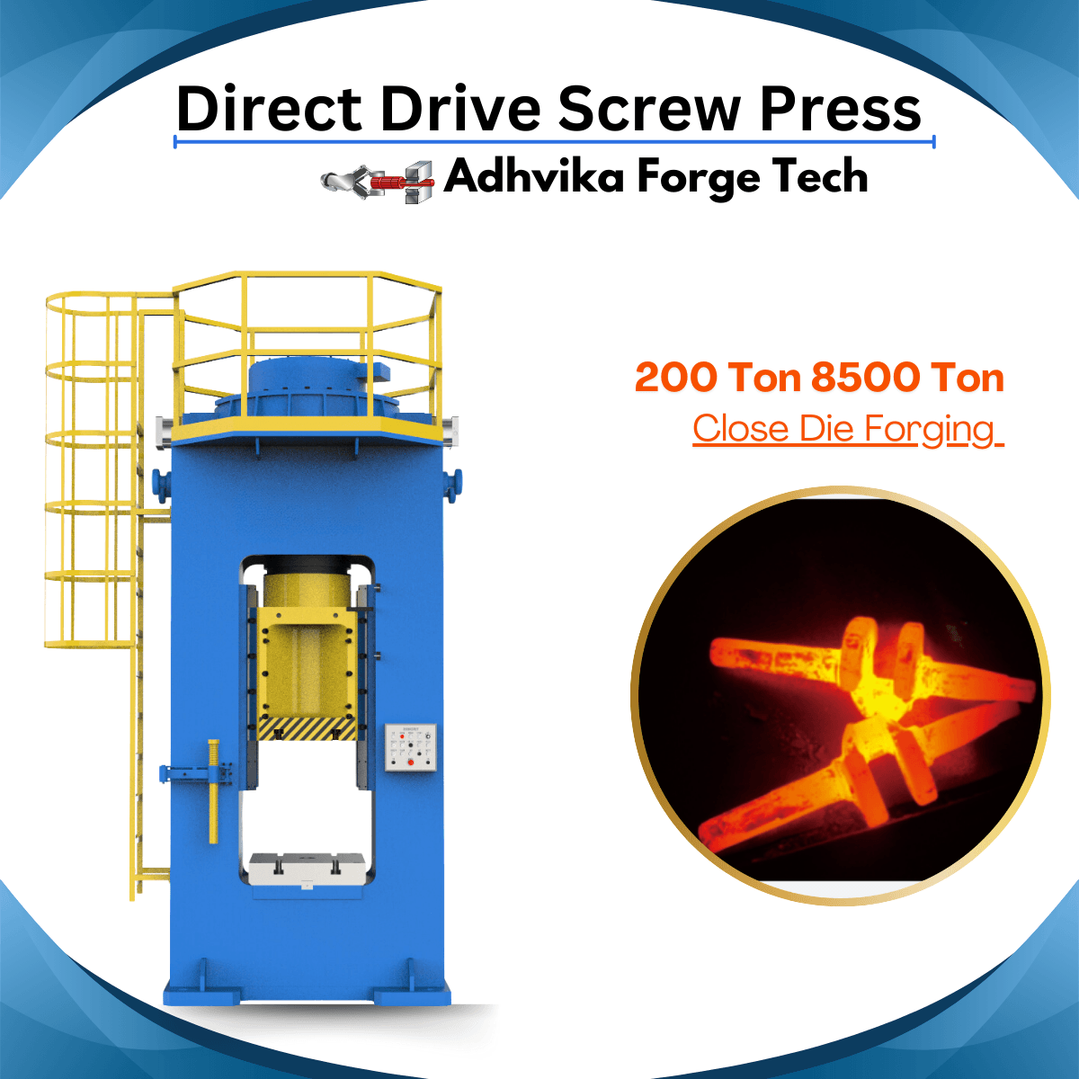 Electric Screw Press Manufacturer India | Adhvika Forge