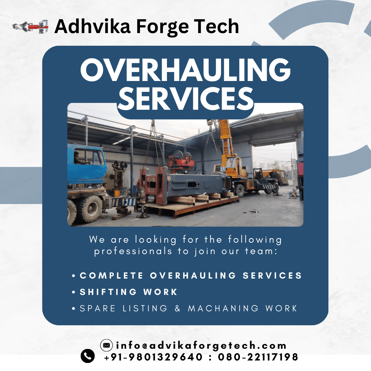 Overhauling Services » All Type Forging Machine